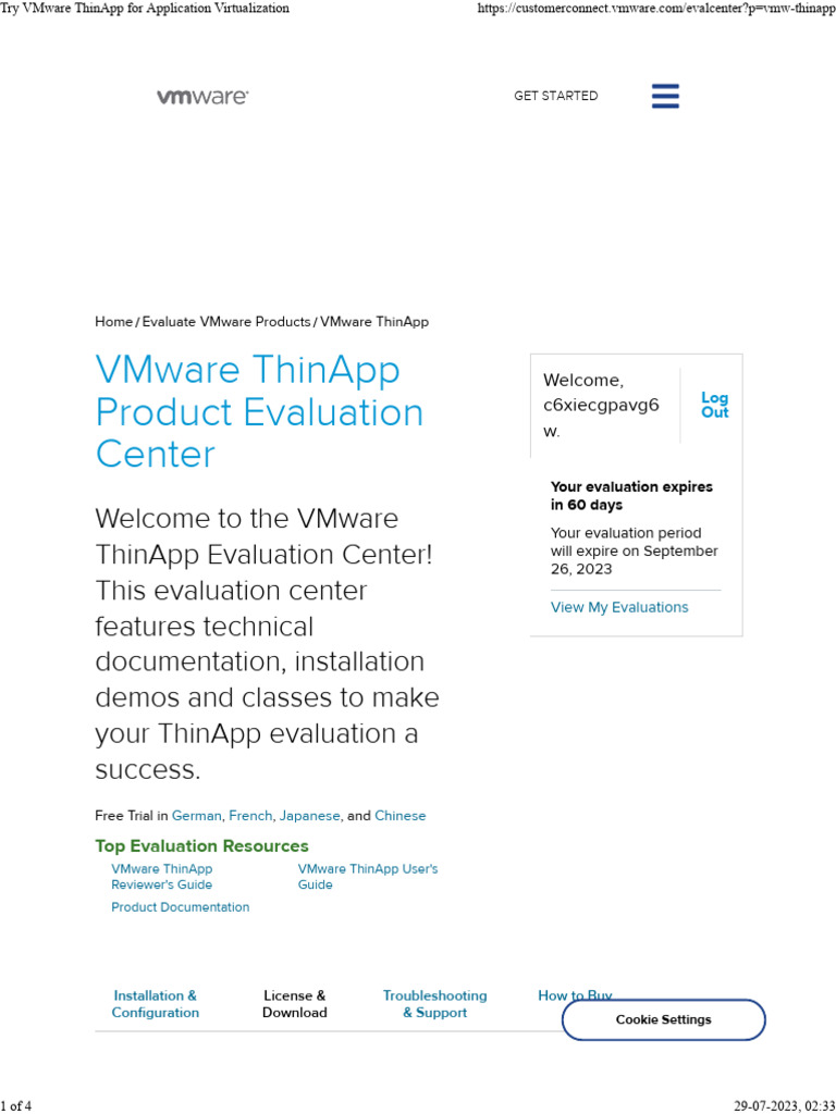 Try VMware ThinApp For Application Virtualization | PDF