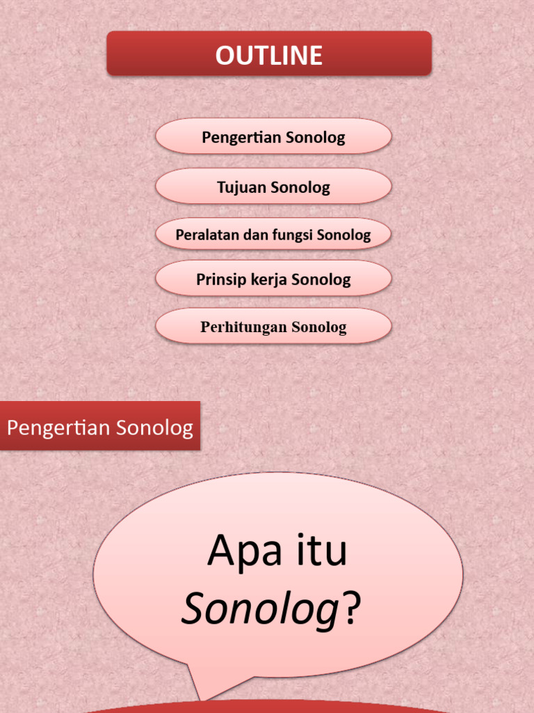 Dasar-dasar Sonolog dan Fungsinya | PDF