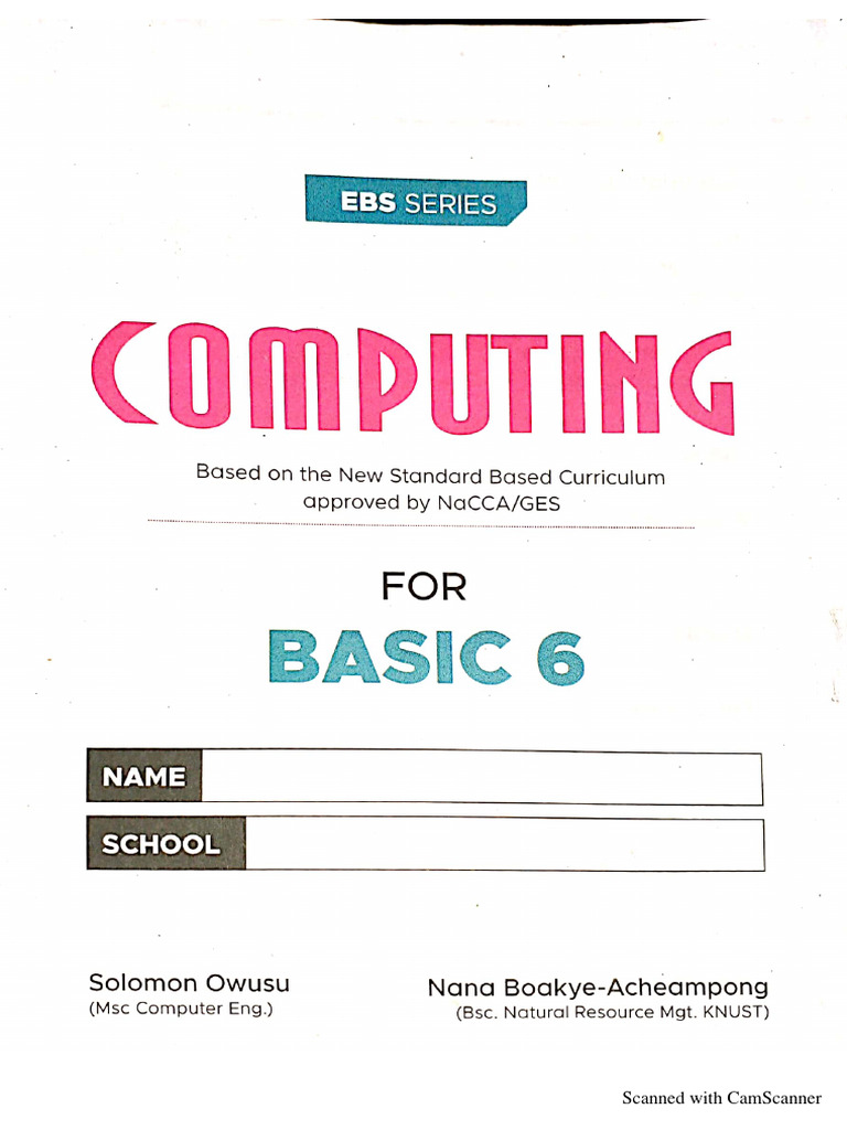 Computing Textbook For Basic Six | PDF
