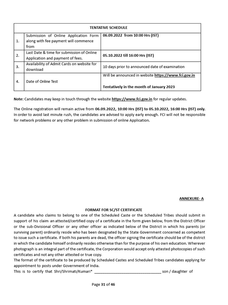 Final Cat-III Advt (2022) Final - 31-34 | PDF