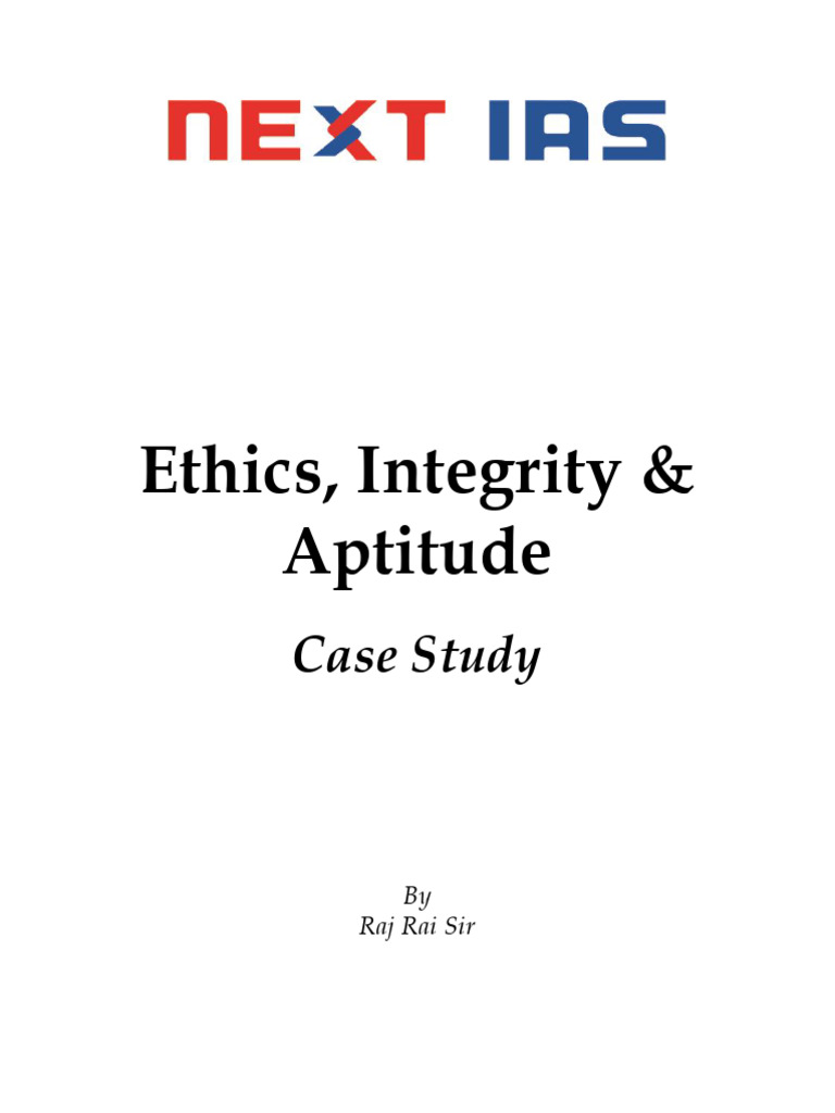 Ethics & Integrity Case Study | PDF