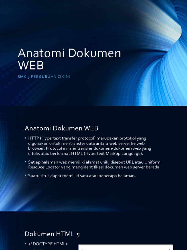Anatomi Dokumen WEB 1 | PDF | Komputer