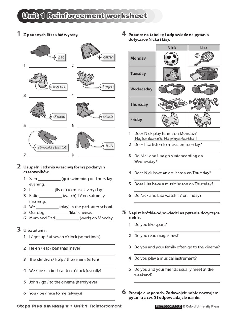 Steps Plus Dla Klasy V Reinforce&Ext1 | PDF