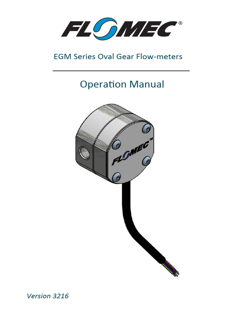 Egm Owners Manual | PDF | Flow Measurement | Physical Sciences