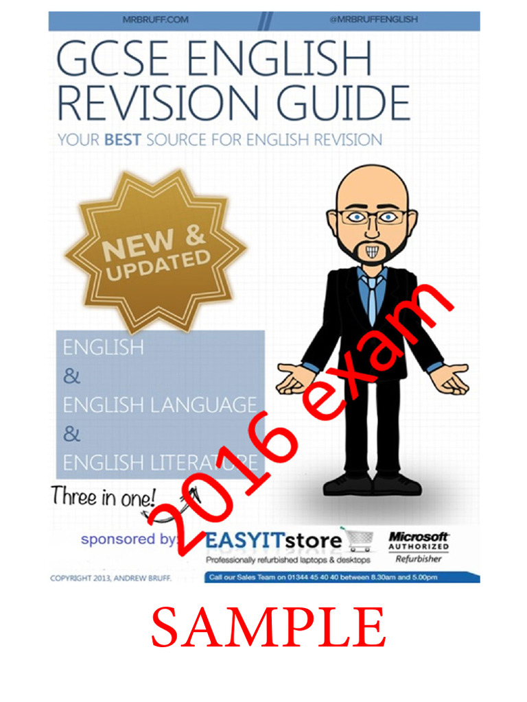 MR Bruffs GCSE English Revision Guide Sample | PDF | Satire