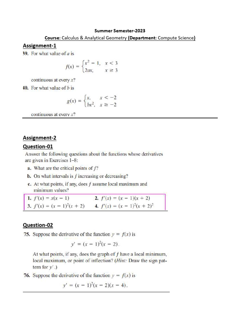 Assignment 1&2 | PDF
