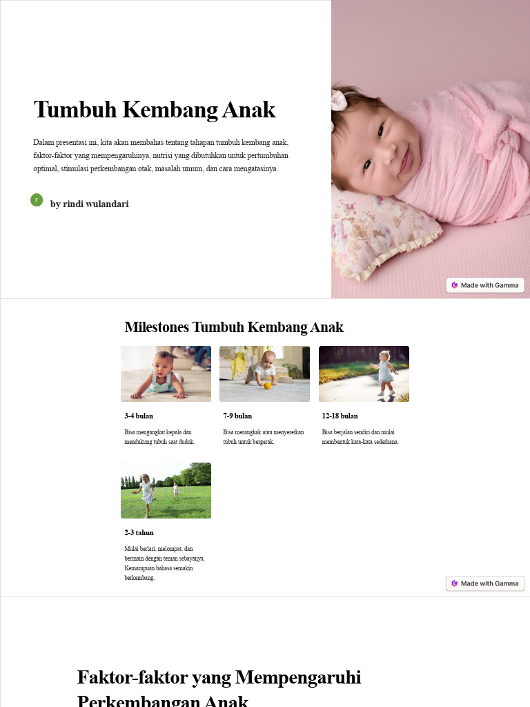 Tumbuh Kembang Anak | PDF