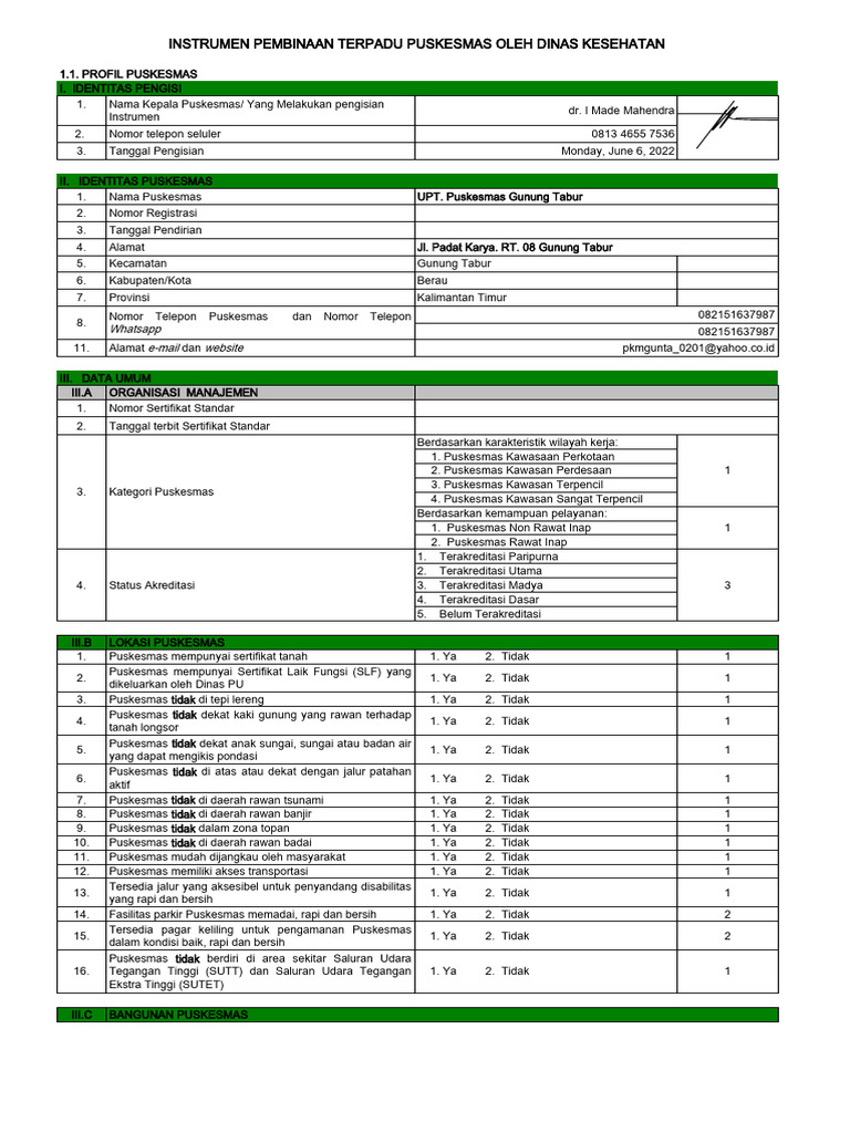 Instrument TPCB Uhuyy | PDF