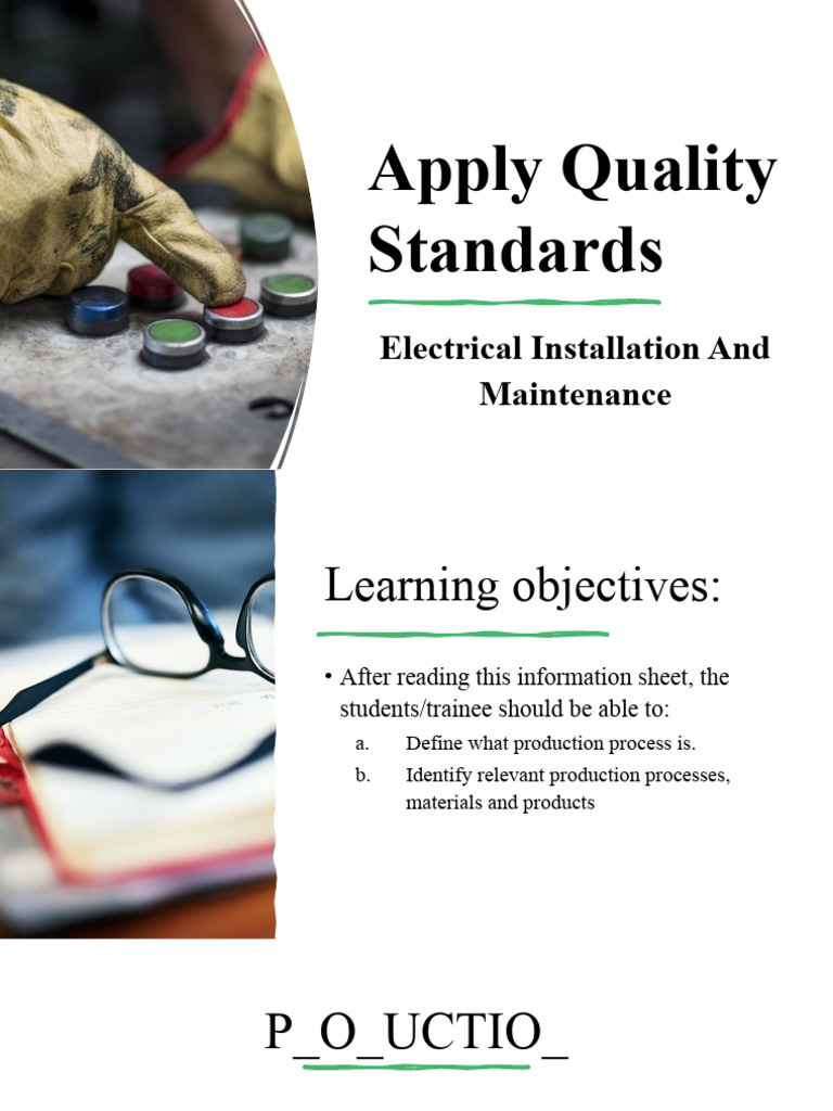Apply Quality Standards | PDF | Business | Business Process