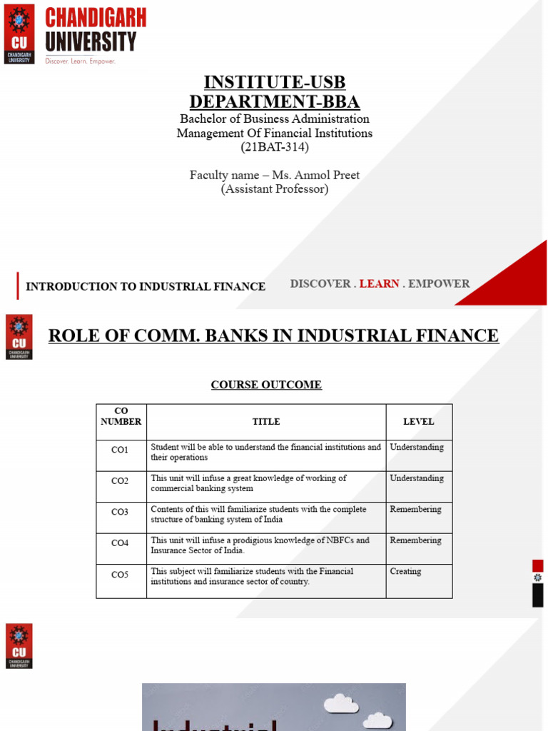 1.2.10 Role of Comm Banks in Industrial Finance | PDF | Banks | Finance ...