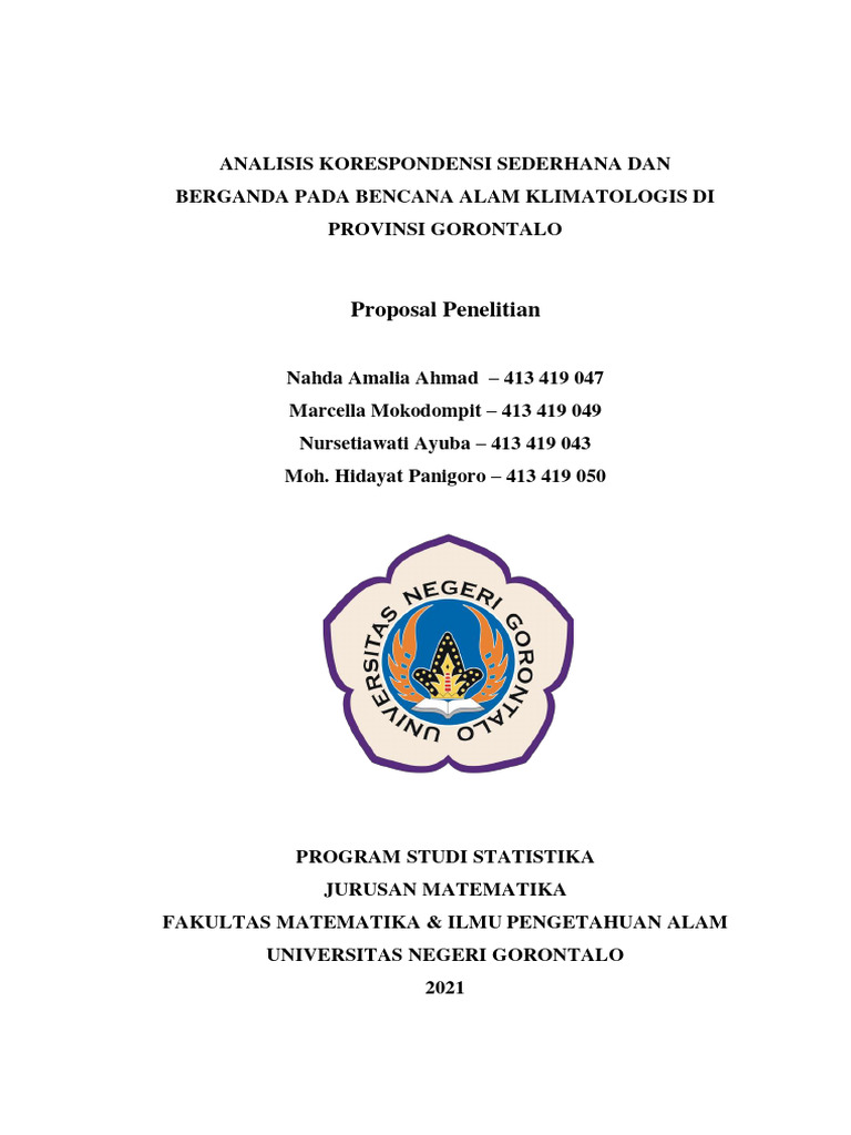 PROPOSAL PENELITIAN-kelompok A6 | PDF