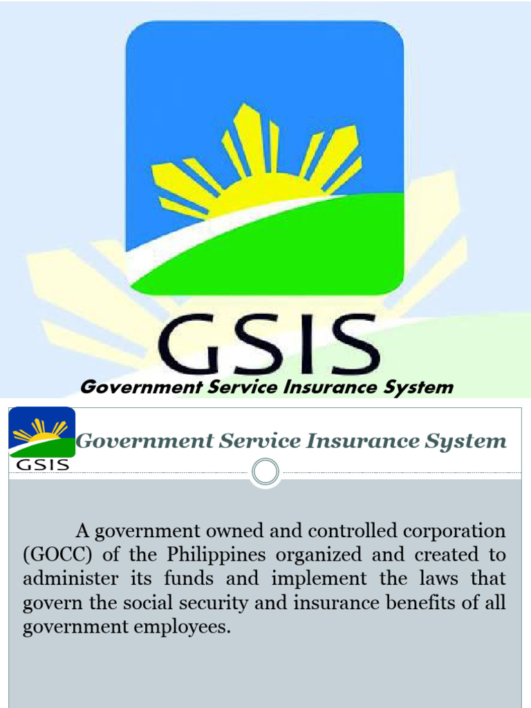 GSIS | PDF | Life Insurance | Pension