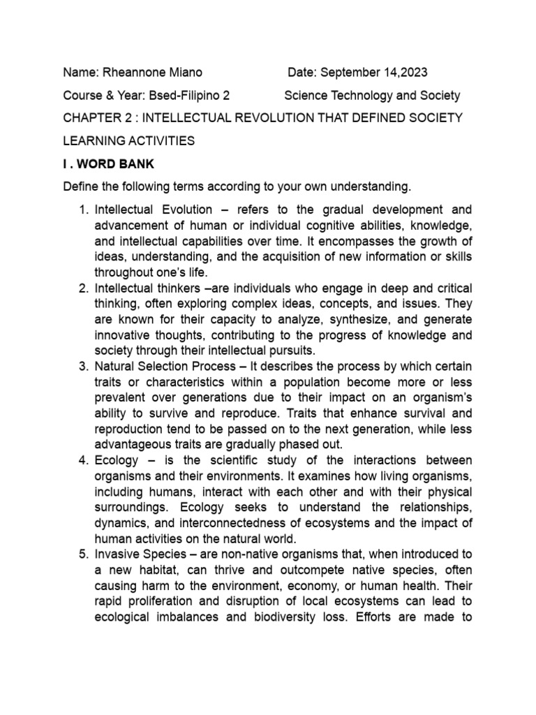 Chapter 2 Science and Technology | PDF | Heliocentrism | Ecology