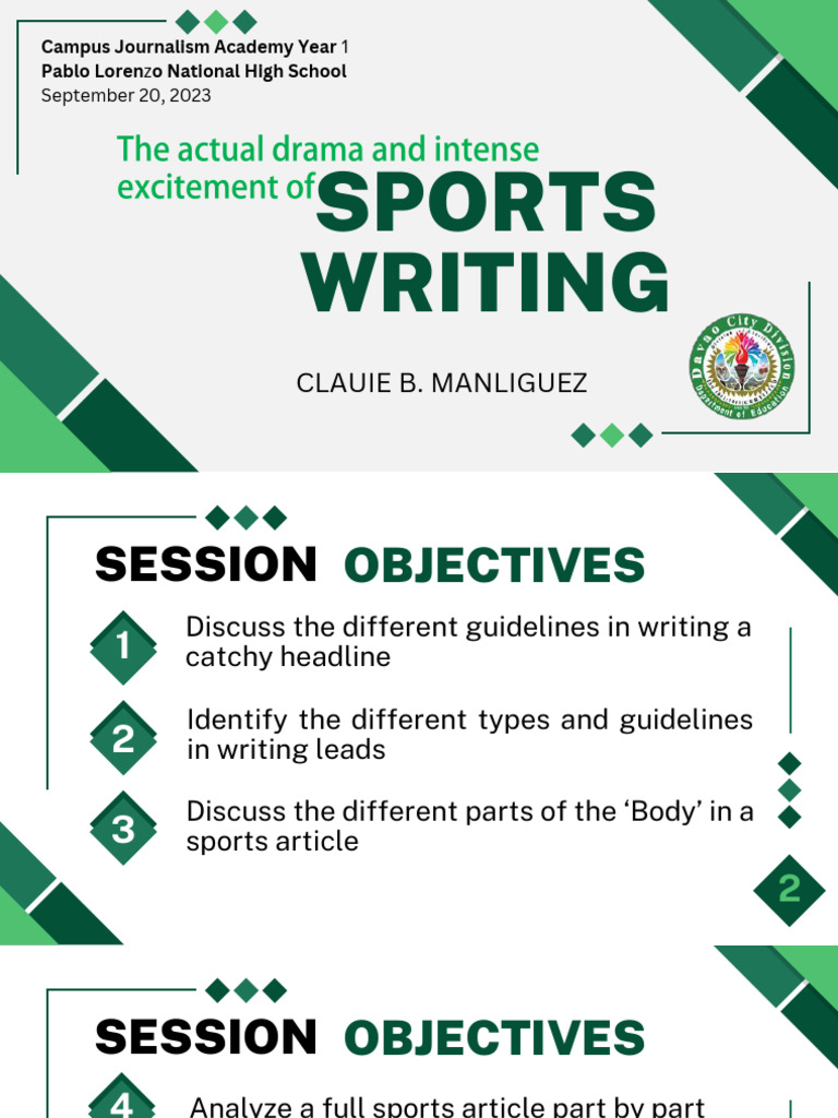 Sports Writing | PDF | Sports