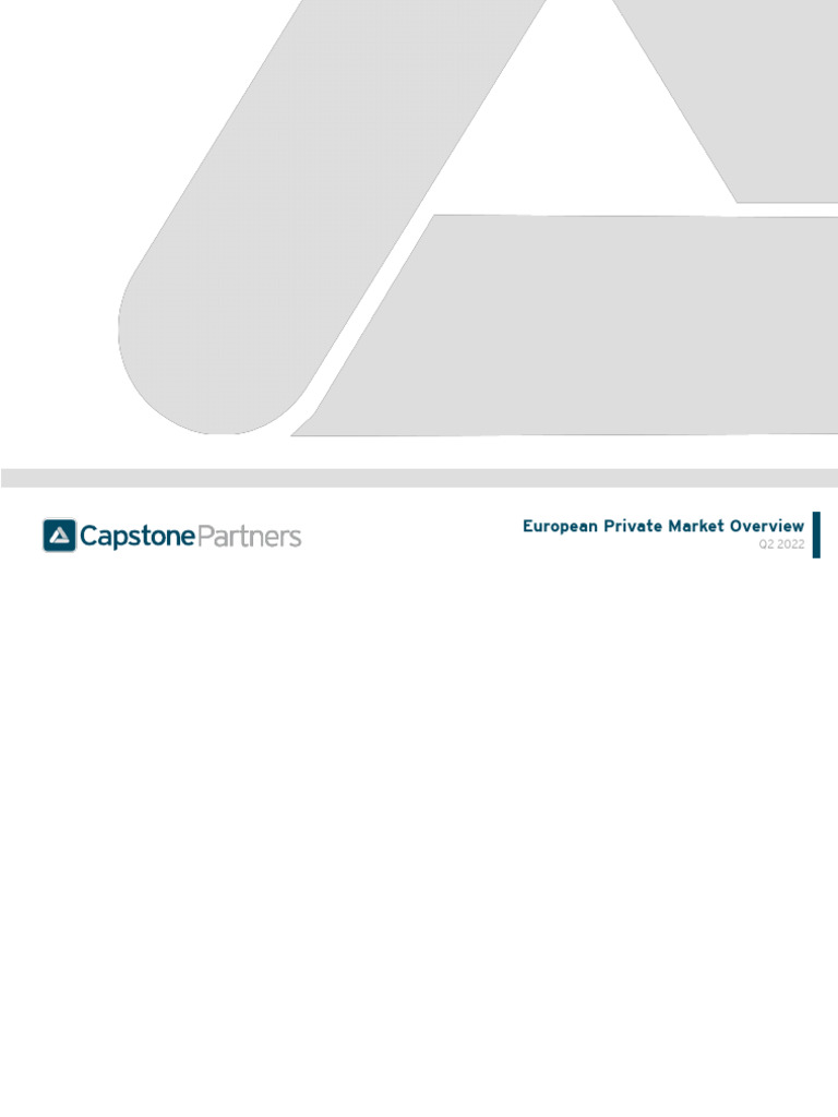 Capstone Partners - European Private Market Overview - Q2 2022 | PDF ...
