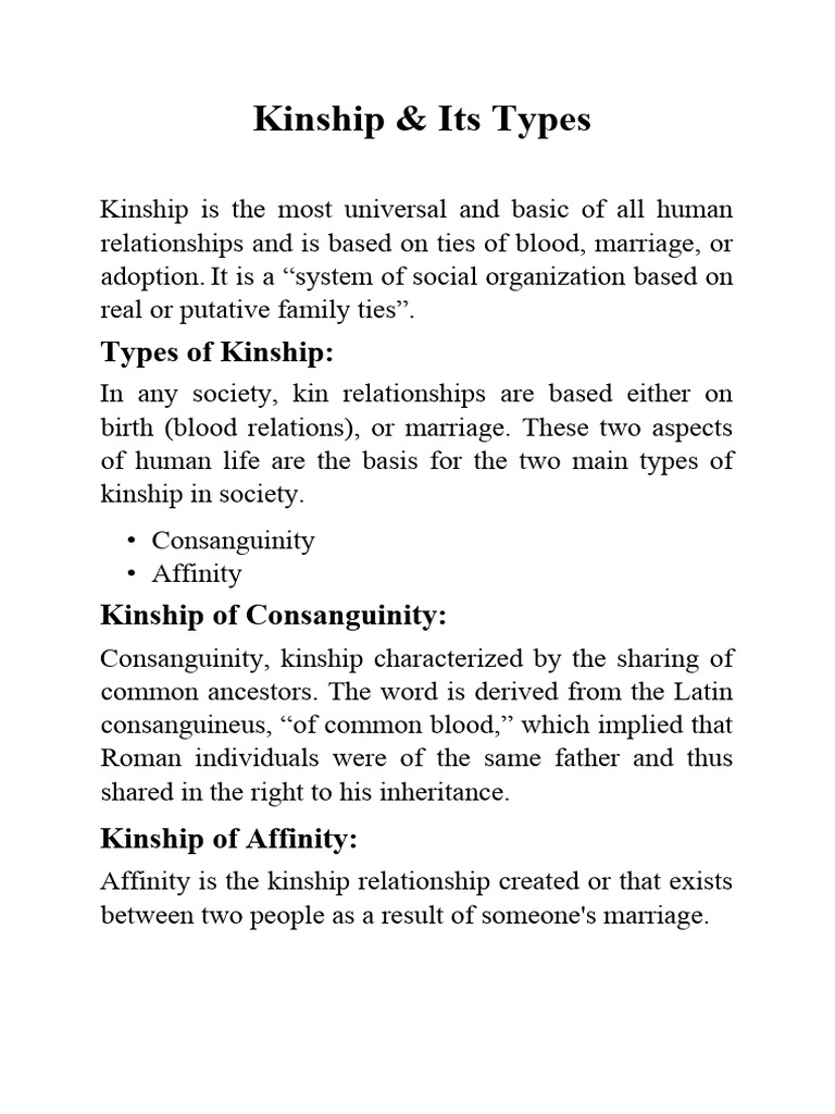 Assignment Kinship | PDF | Social Science