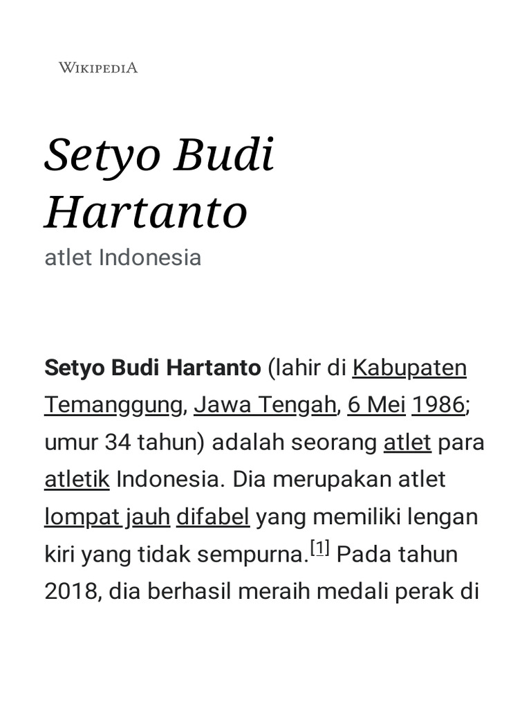 Setyo Budi Hartanto - Lompat Jauh | PDF