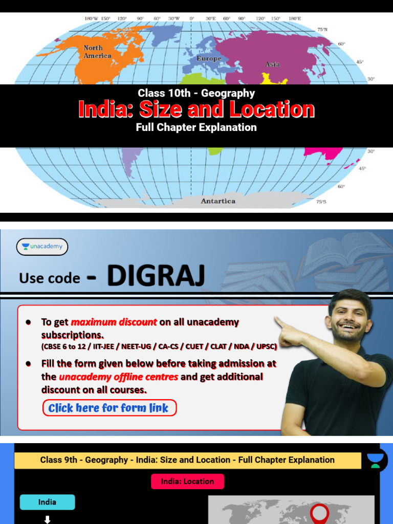 India Size and Location Full Chapter Explanation | PDF