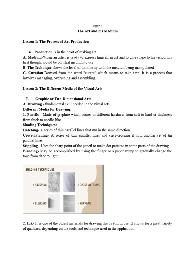 Unit 3 Art Appre | Download Free PDF | Pastel | Drawing
