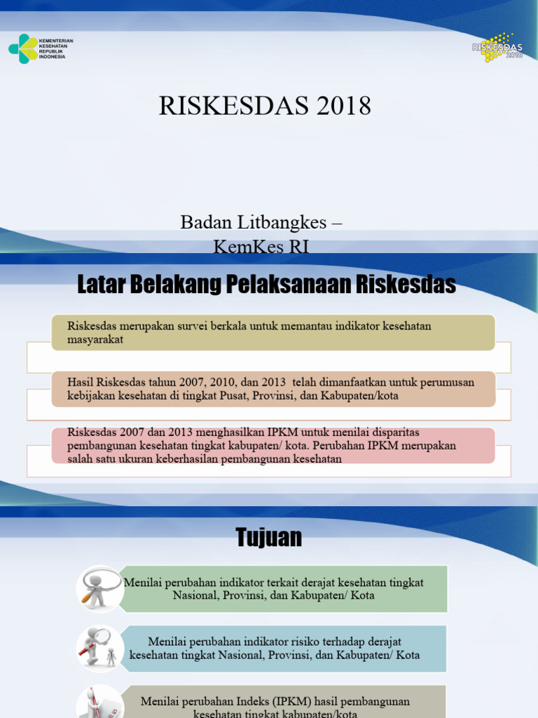Indikator Kesehatan Riskesdas 2018 | PDF | Kesehatan Holistik