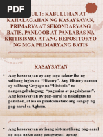 Primarya at Sekundaryang Batis. | PDF