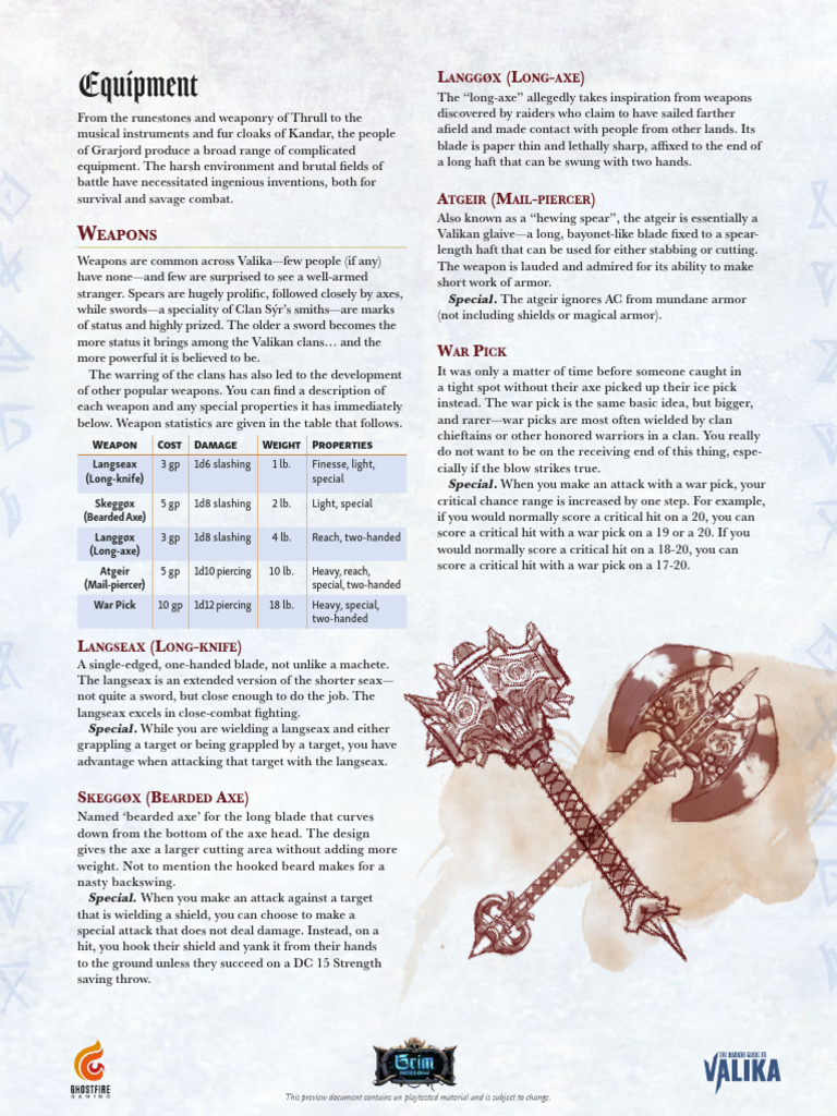 Grim Hollow V123 | PDF | Melee Weapons | Blade Weapons