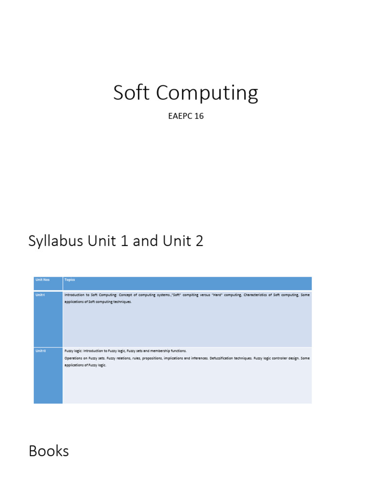 Soft Computing | PDF | Fuzzy Logic | Emerging Technologies