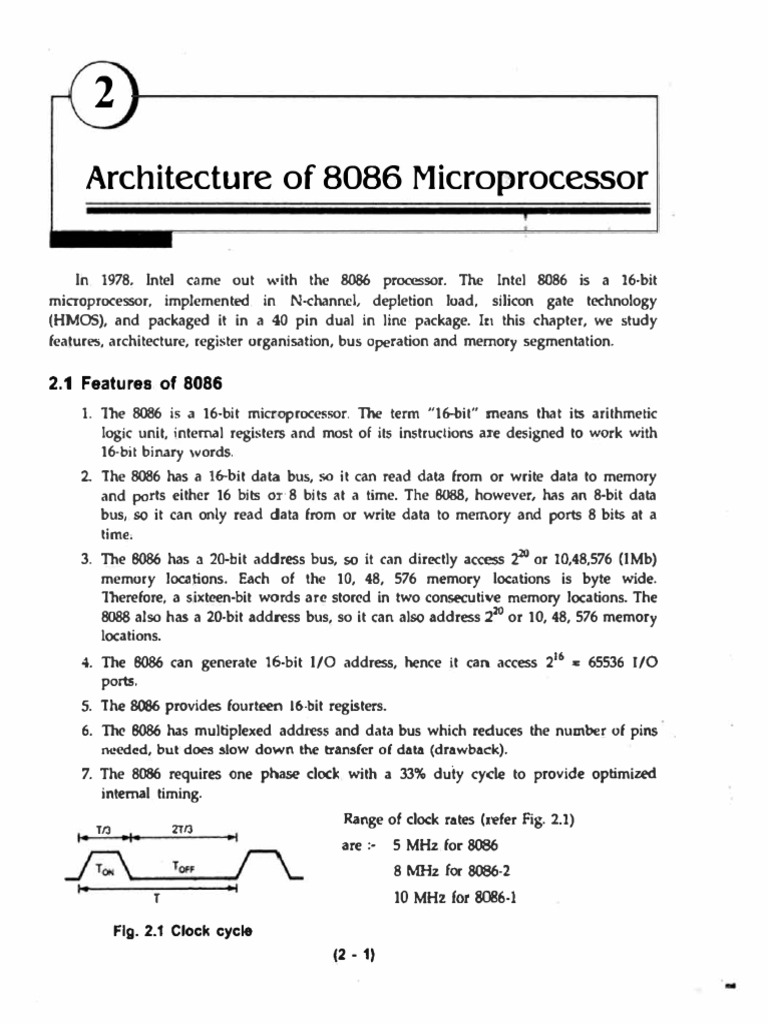 8086 CH 2 Architecure | PDF | Computer Engineering | Computer Architecture
