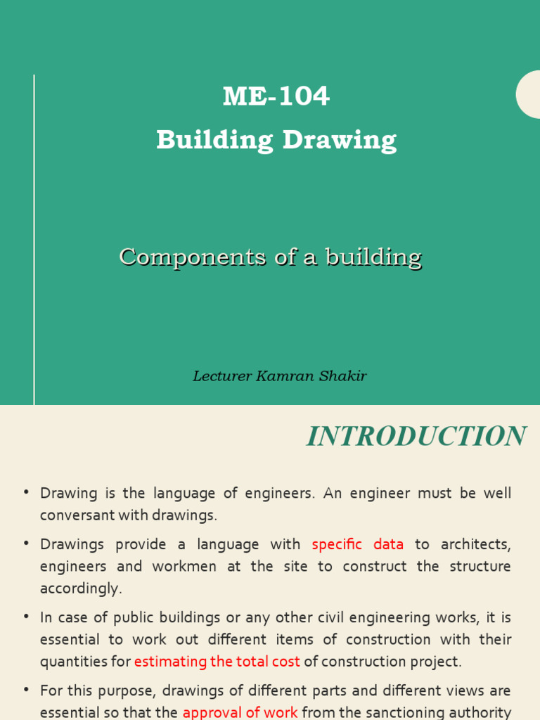Components Of A Building Pdf Stairs Window