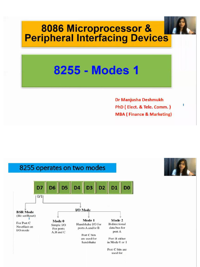 Interfacing 8255 8299 With 8086 Pdf Pdf 
