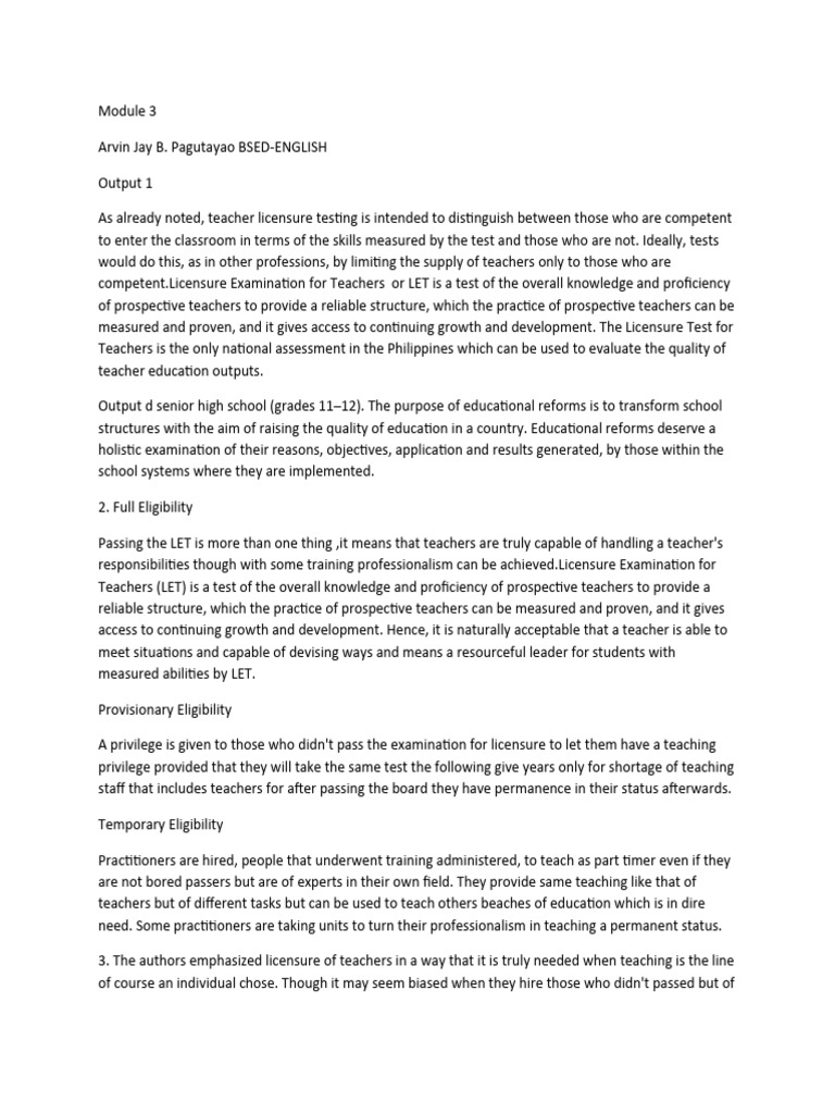 Module 3 Educ 4 | PDF | Learning | Teachers