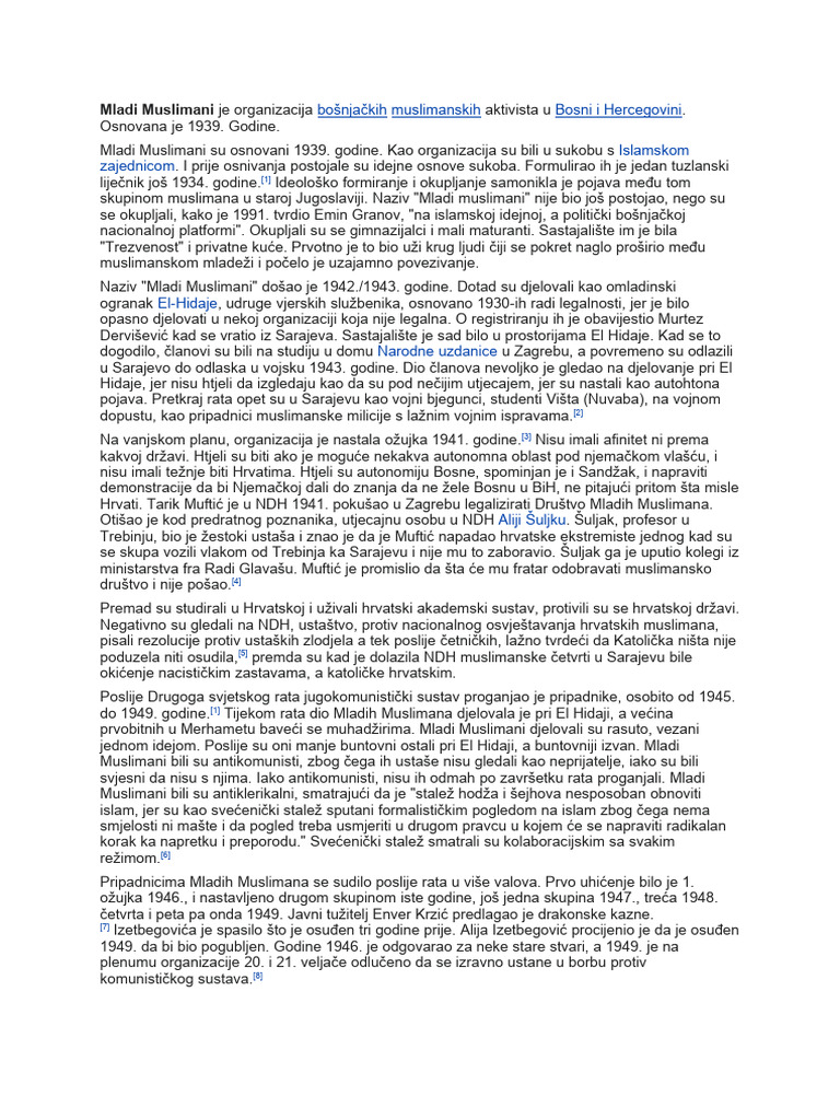 Mladi Muslimani | PDF