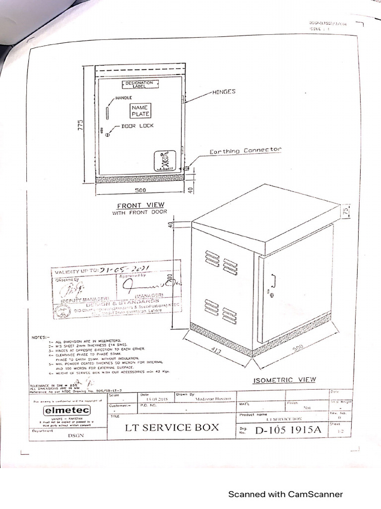 Wapda LT Service Box | PDF