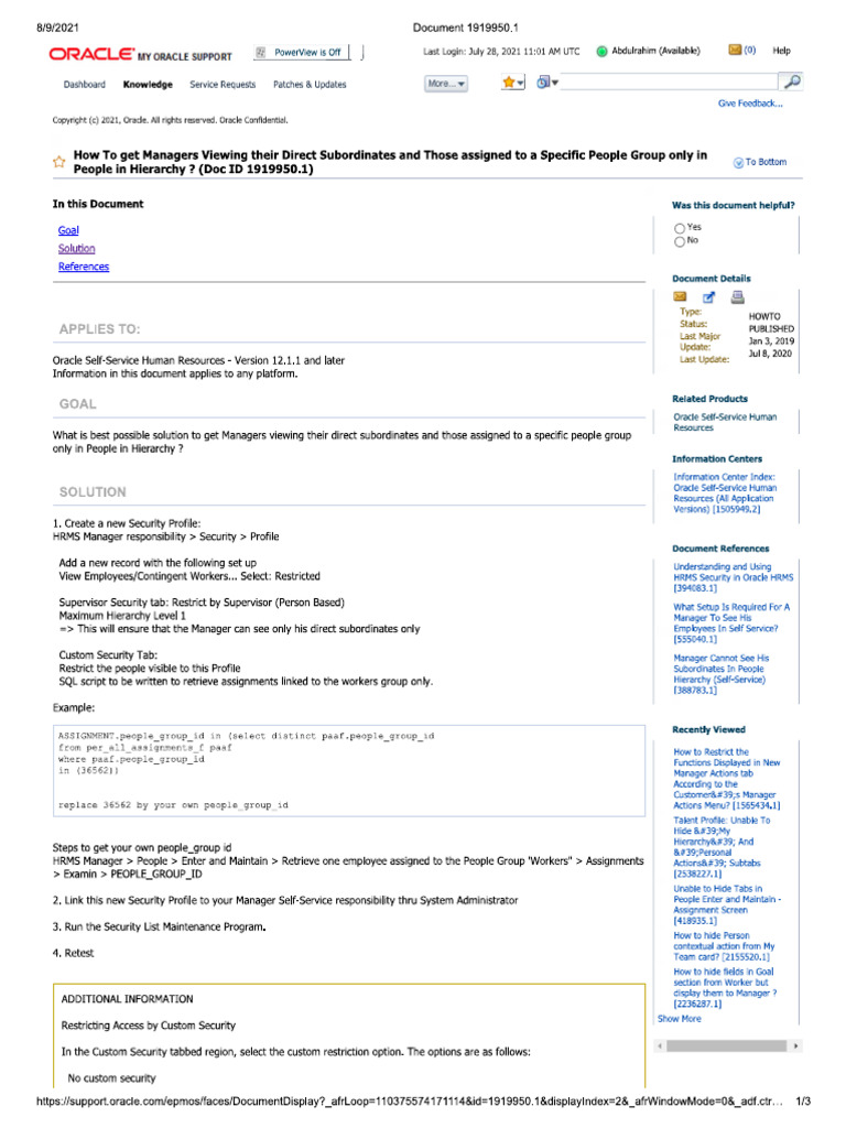 Security Profile Queries and Guide | PDF Security Profile Queries and Guide | PDF