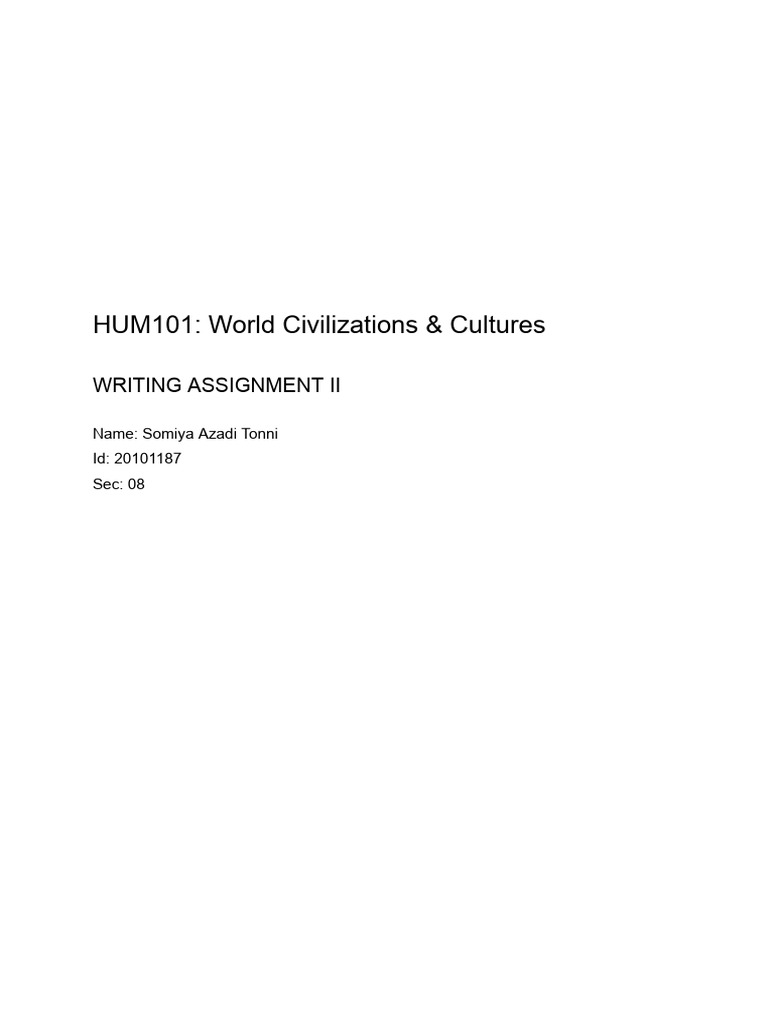 8 - Writing Assignment 2 | PDF | Confucianism | Priest