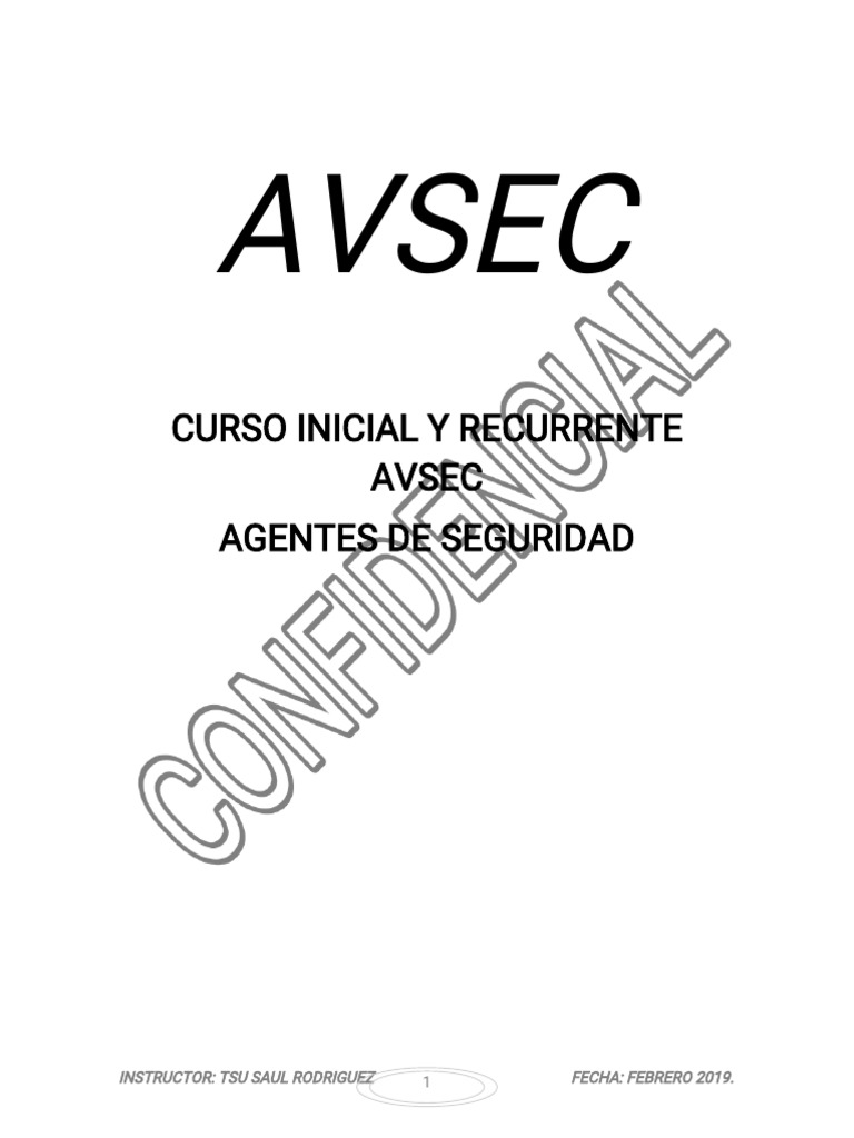 Guía Avsec | PDF
