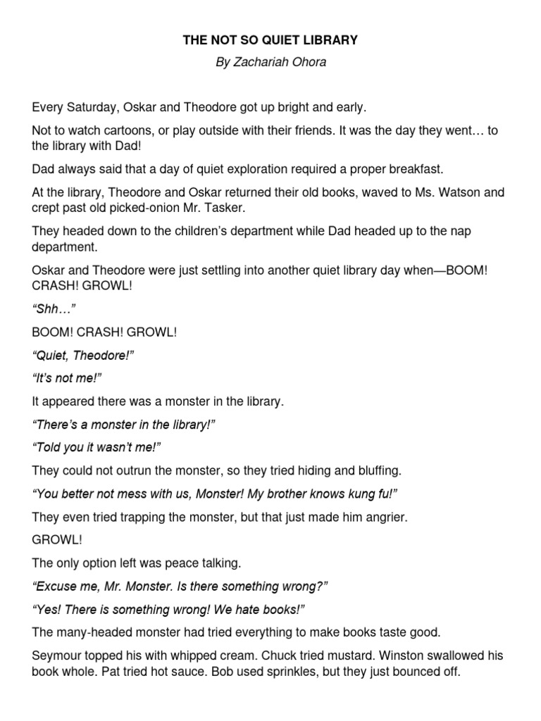 The Not So Quiet Library | PDF