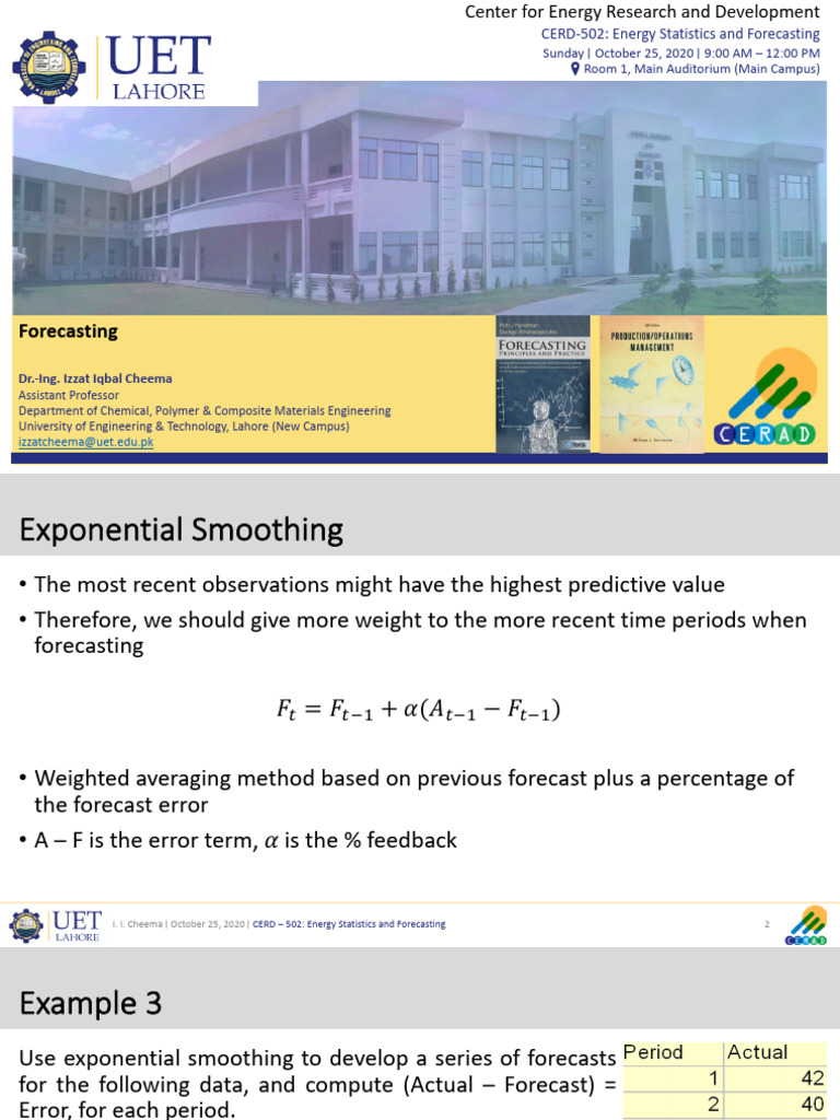 CERD 502 Oct25 IC | Download Free PDF | Forecasting | Linear Regression