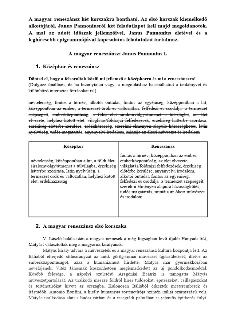 Janus Pannonius I. | PDF