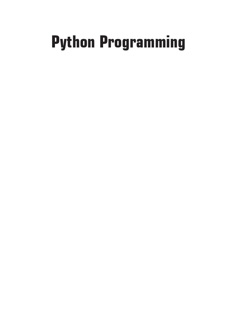 Python Programming 19-06-2023 | PDF | Boolean Data Type | Control Flow Python Programming 19-06-2023 | PDF | Boolean Data Type | Control Flow