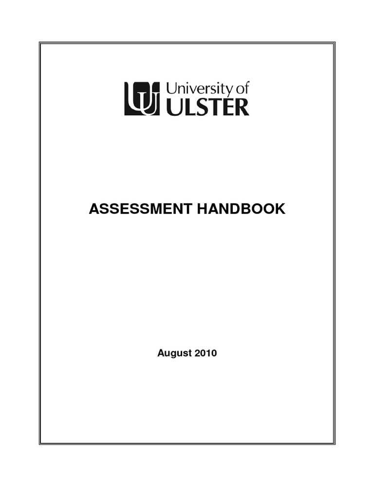 13 Assessment Handbook Uni of Ulster | PDF | Educational Assessment ...