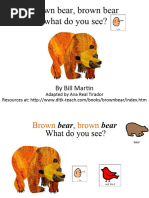 Brown Bear I SEE Pocket Chart Simple Sentences | PDF | Mystery ...