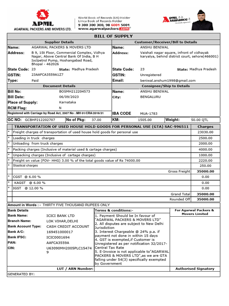 Transport Bill | PDF | Economies | Taxes