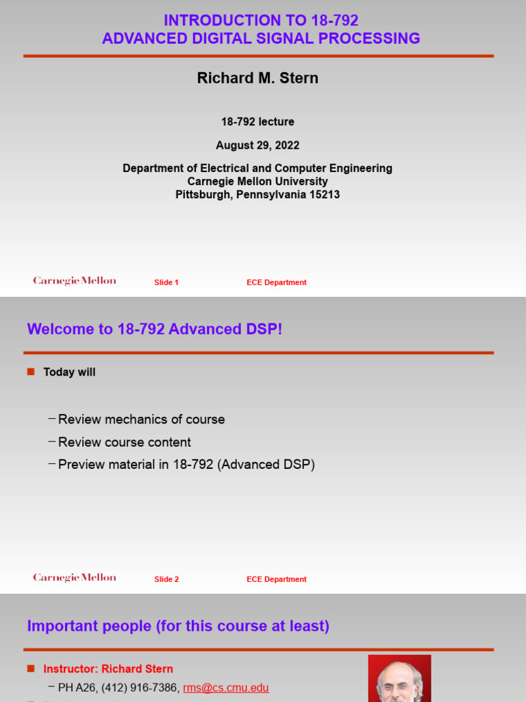 Intro ADSP | PDF | Digital Signal Processing | Electronic Engineering