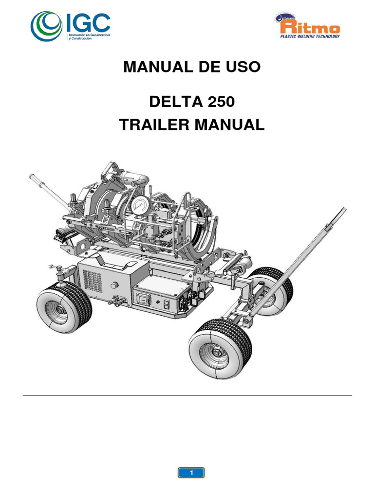 Manual de Uso Trailer Delta 250 | PDF | Presión | Ingeniería mecánica