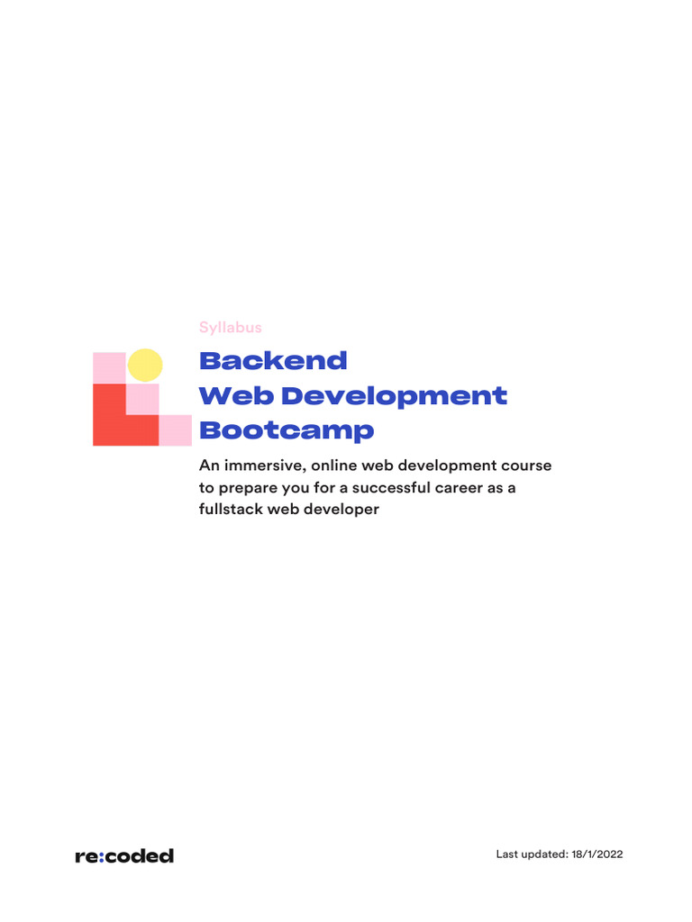 ReCoded Backend Course Syllabus | PDF