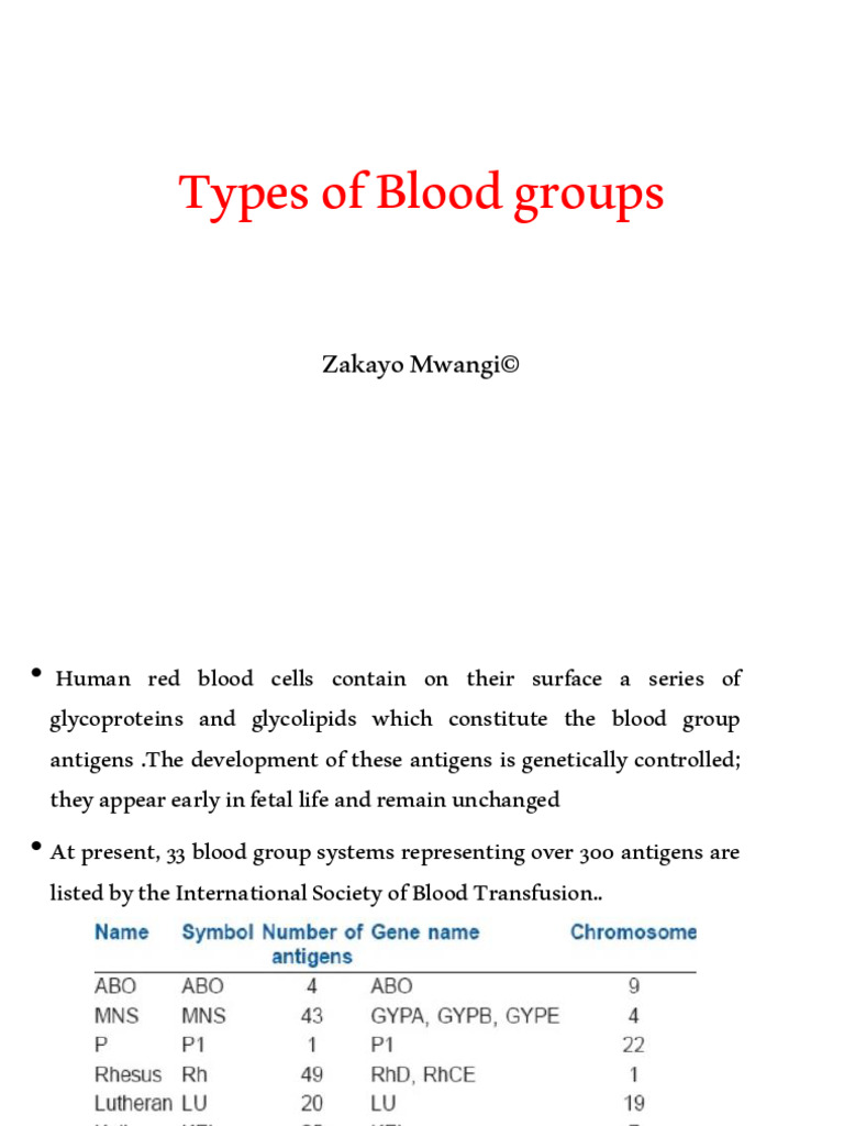 Types of Blood Groups | PDF | Blood Type | Antibody
