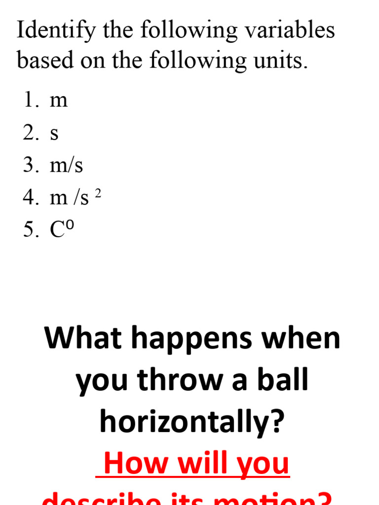 Projectile Motion Concepts & Problems | PDF | Physical Phenomena | Physics