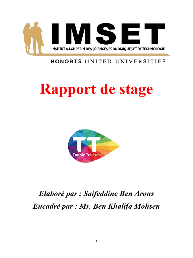 Rapport de Stage | PDF