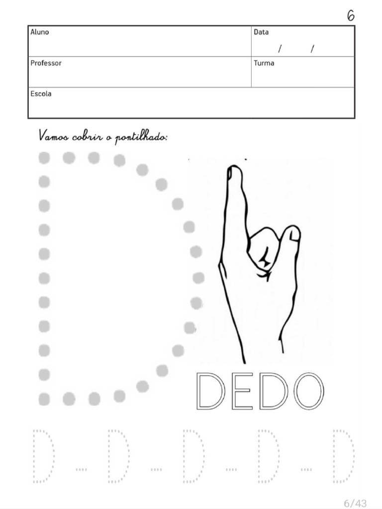 Letra D Pontilhado | PDF